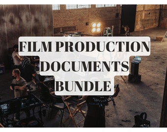 Production Templates Checklists and Cheat Sheets filmmaking - Etsy