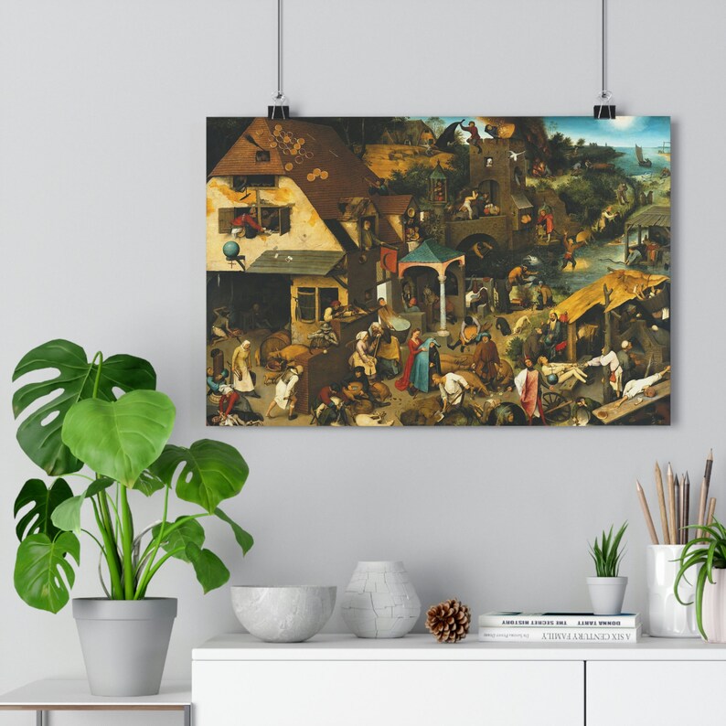 Flemish Proverbs by Pieter Bruegel the Elder Giclée Fine Art - Etsy