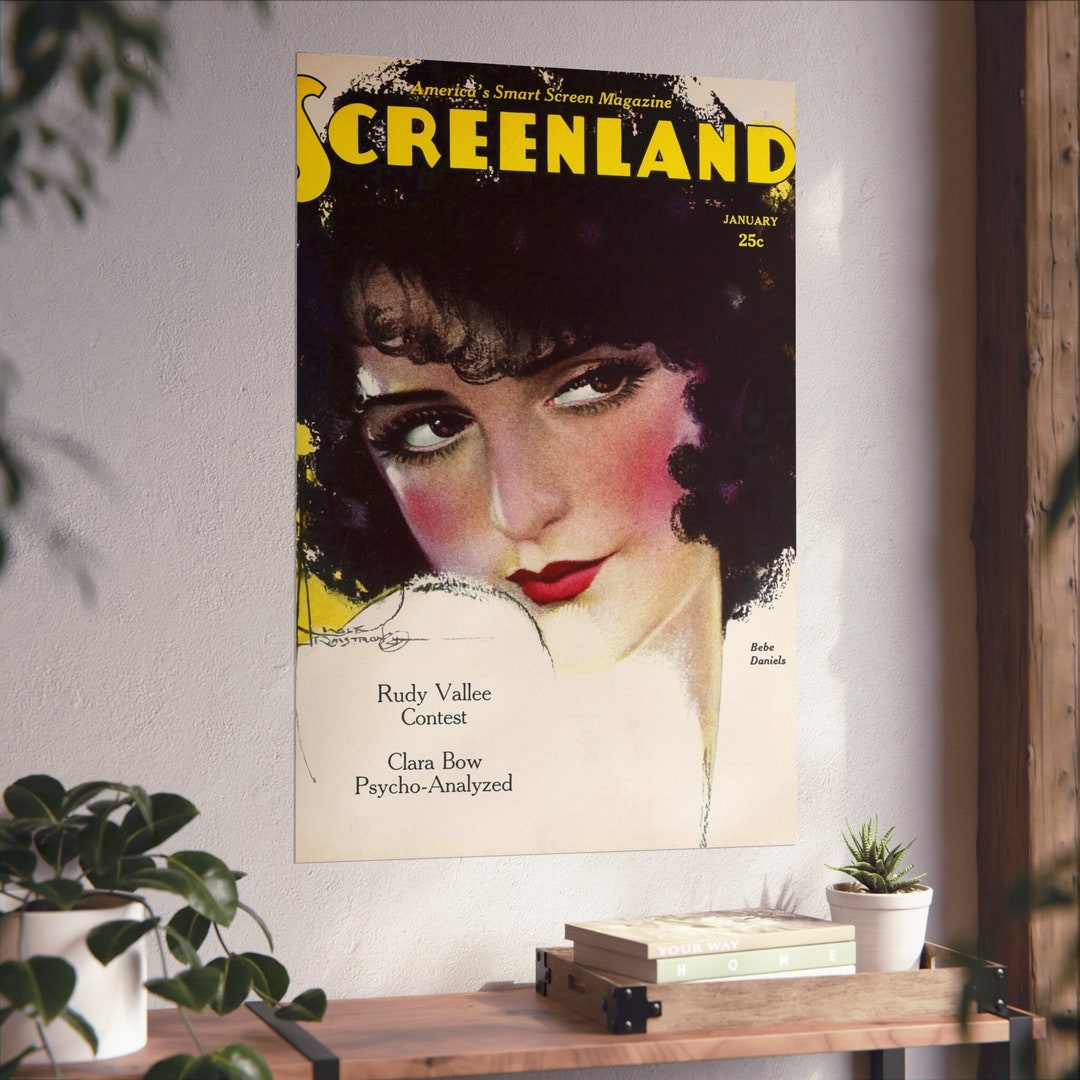 Screenland Retro Magazine Cover Rolf Armstrong Giclée Fine Art Print ...