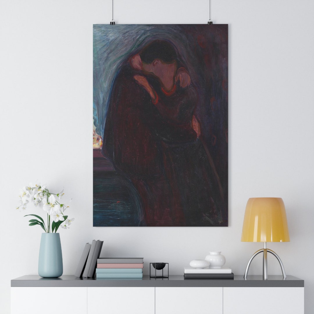 The Kiss Edvard Munch Giclée Fine Art Print | Vintage Wall Art ...