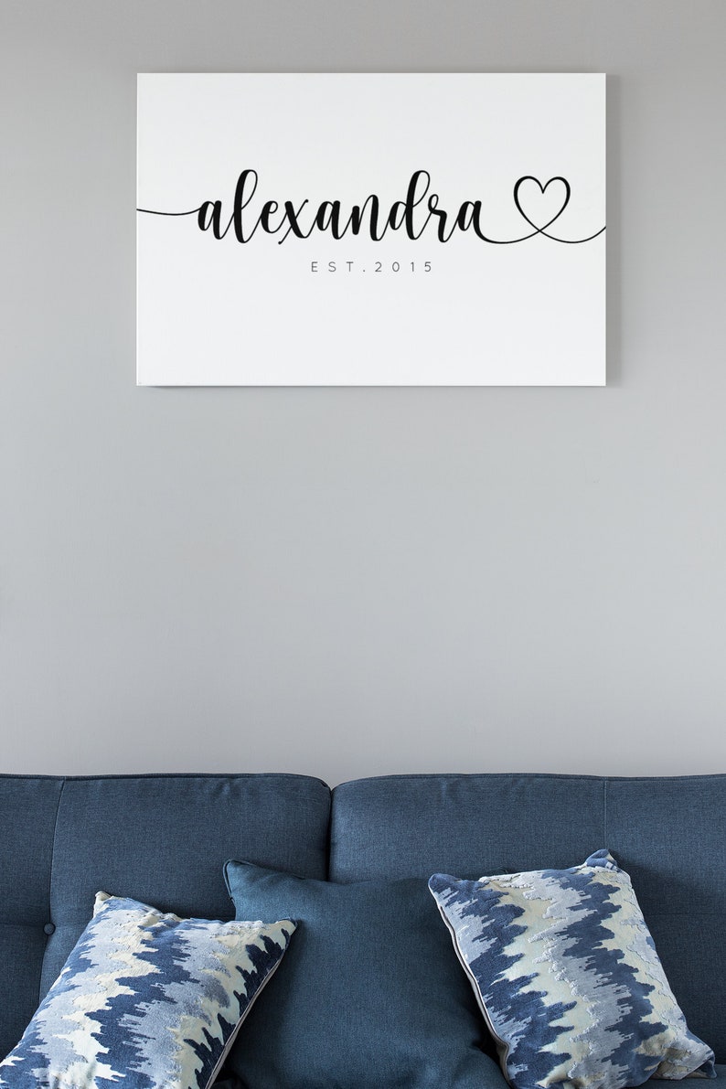 Printable Name Art Custom Name Wall Art Baby Name Sign - Etsy