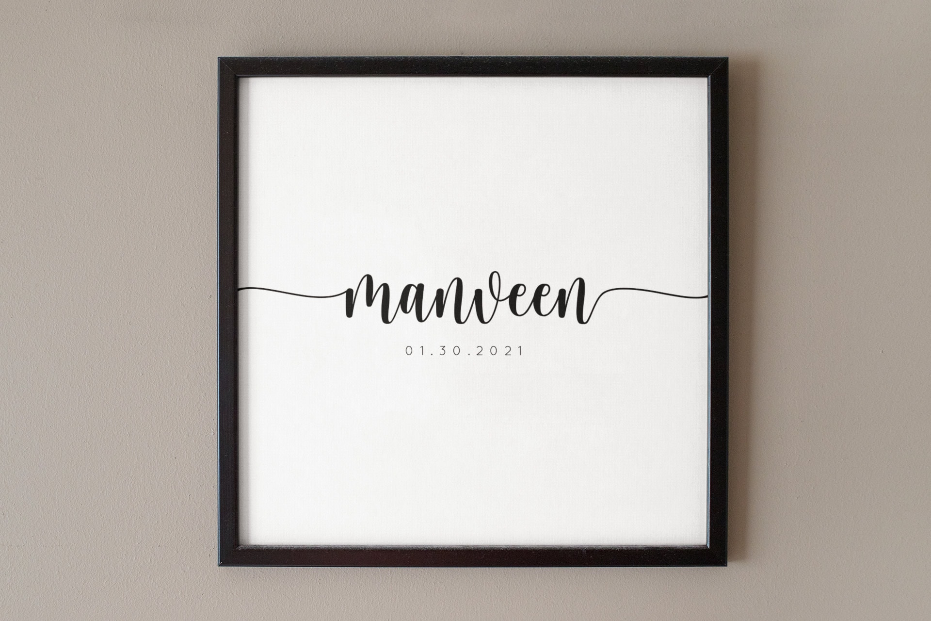 Printable Name Art Custom Name Wall Art Baby Name Sign - Etsy