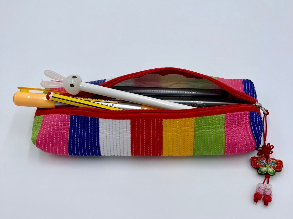 Quilted Pencil Case -back to School, Office Supply, Pencil Case, Gift ...