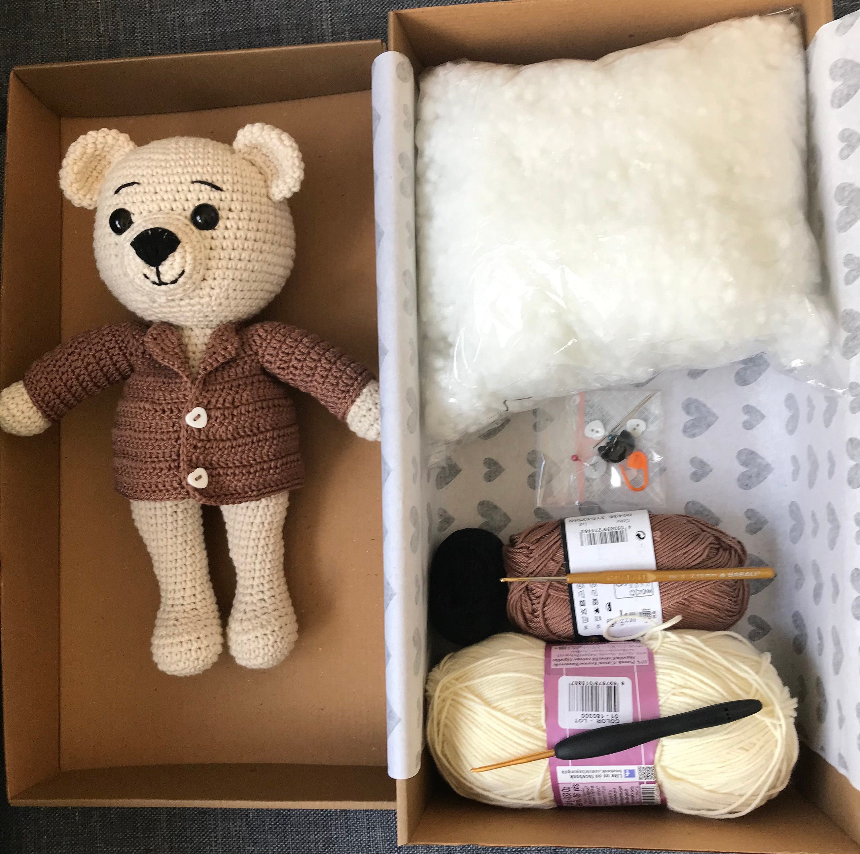 Polki Bear Crochet KIT- for Beginer and Intermadiate -amigurumi Kit ...