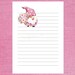 Gnome With Roses Lined & Unlined Stationery | Stationery Gift Set ...