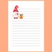 Gnome With Flowers Lined & Unlined Stationery Stationery Gift Set ...