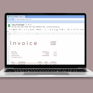 Google Doc Invoice, Simple Invoice Template, Google Sheets, Excel ...