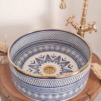 Rare Powder Blue Double Mid-century Wash Basin With Pedestal | 1950s ...