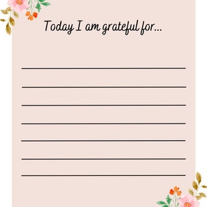 Gratitude Journal, Gratitude Journal Printable, Gratitude Instant ...