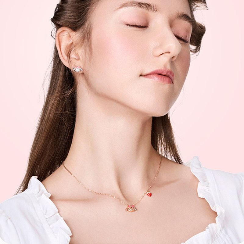 Sanrio Kawaii My Melody Strawberry S925 Silver Necklace Women's Girl's Necklace Gift - Etsy