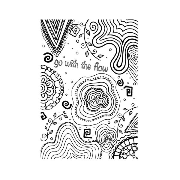 Flow Coloring Page - Etsy Singapore