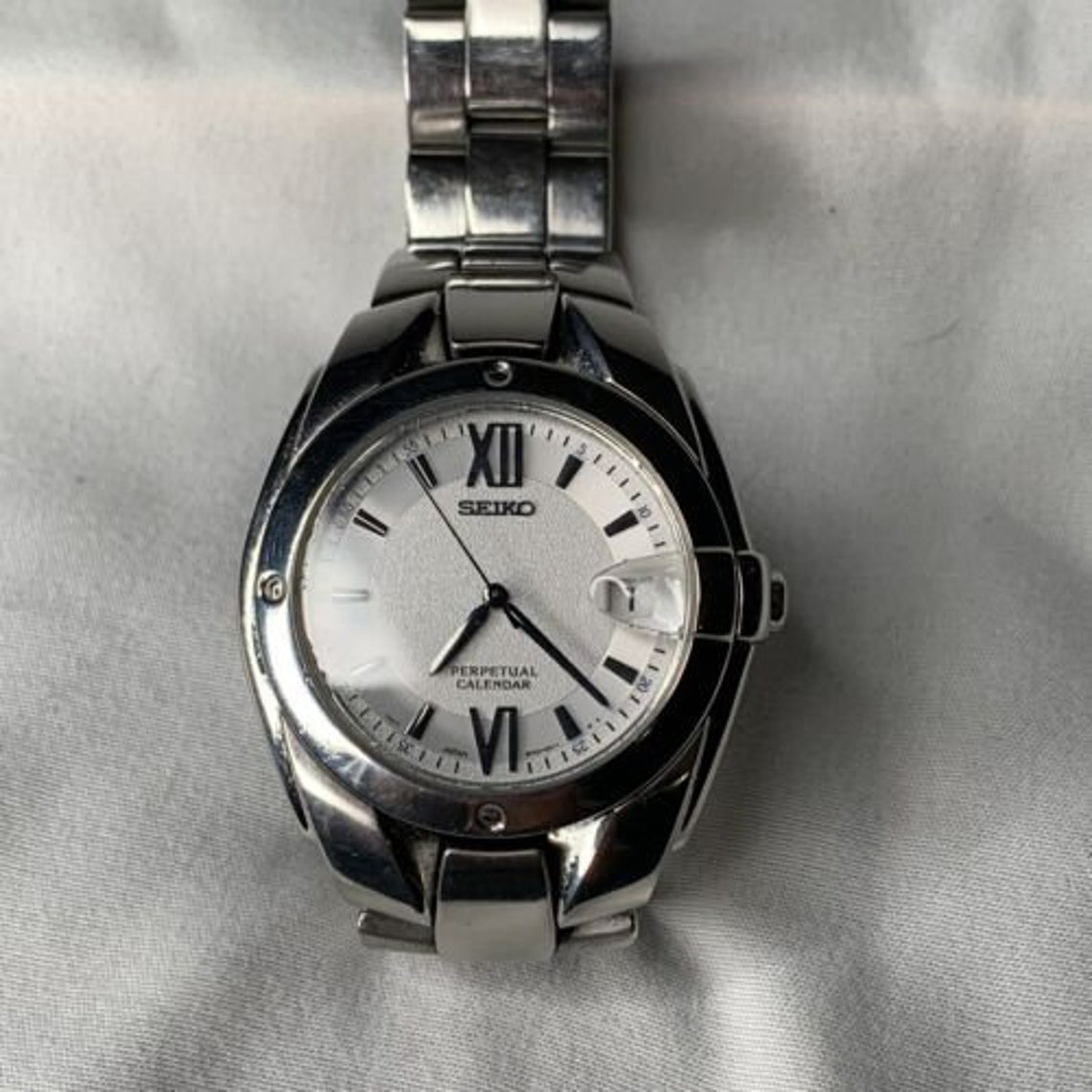 Beautiful JDM High End Seiko Perpetual Calendar HAQ Watch, Presents as ...