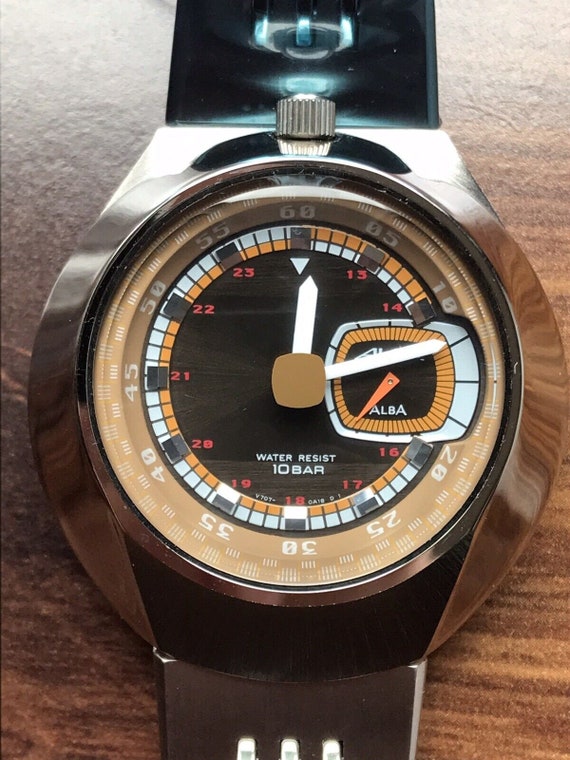 NIB with tags vintage JDM Seiko AKA Alba quartz V707-… - Gem