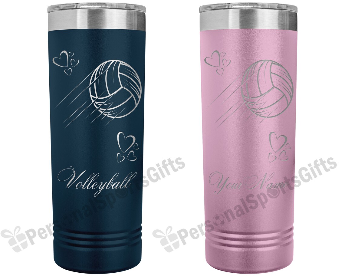 Custom Volleyball Tumbler. Personalized Gift for Players - Etsy