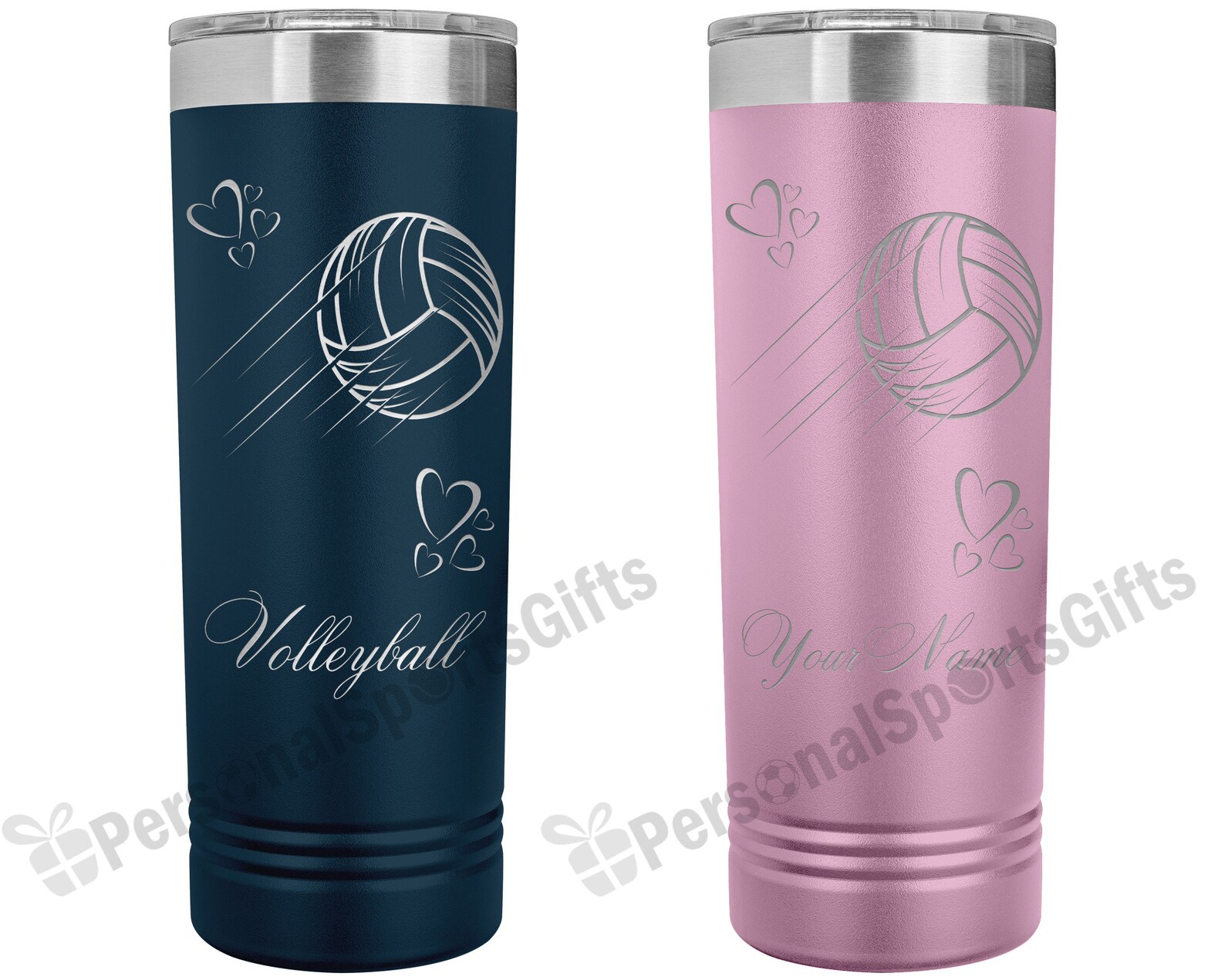 Custom Volleyball Tumbler. Personalized Gift for Players, Sports Moms ...