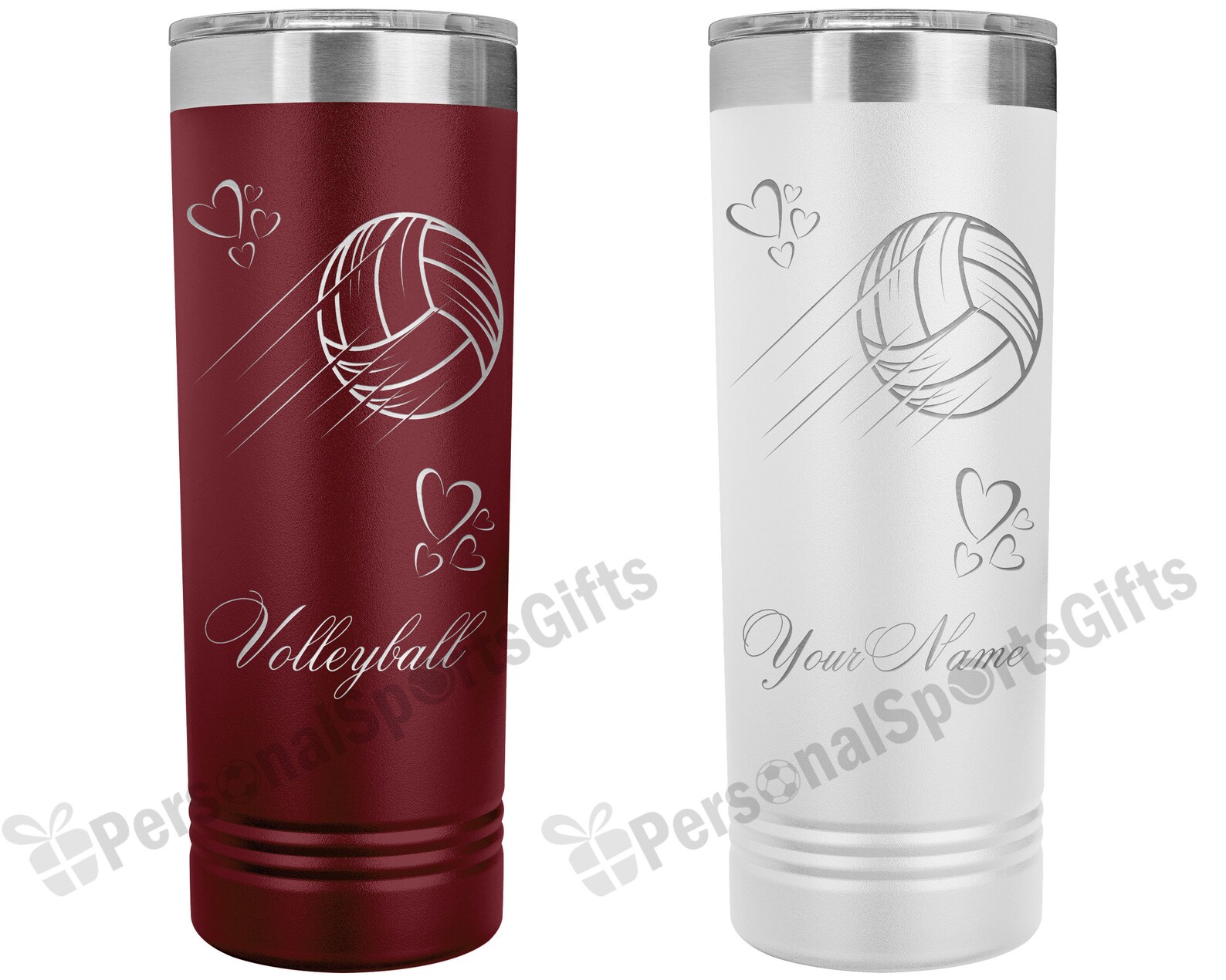 Custom Volleyball Tumbler. Personalized Gift for Players, Sports Moms ...