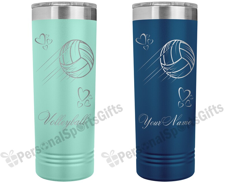 Custom Volleyball Tumbler. Personalized Gift for Players, Sports Moms ...