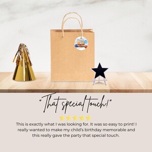 Space Party Favor Tag Solar System Party Birthday Party Favor Tag Out ...