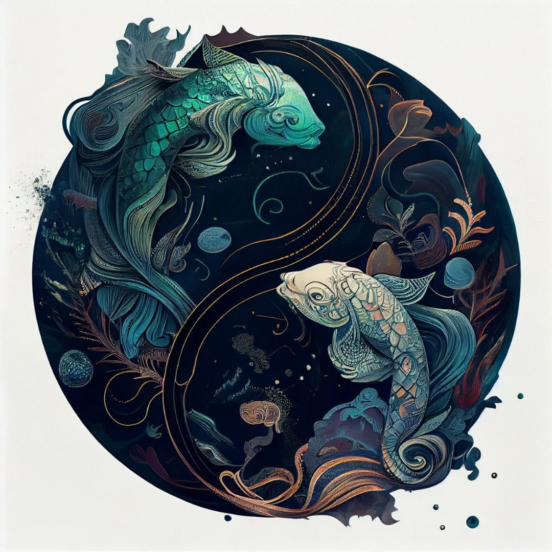 Pisces Water SVG Zodiac SVG Digital Download Printable Wall - Etsy