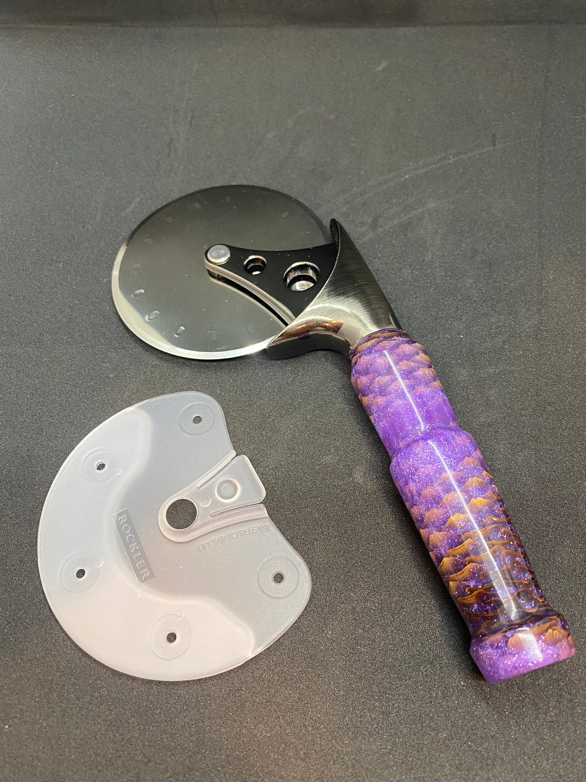 Heavy-duty Pizza Cutter With Unique Handcrafted Detachable Handle - Etsy