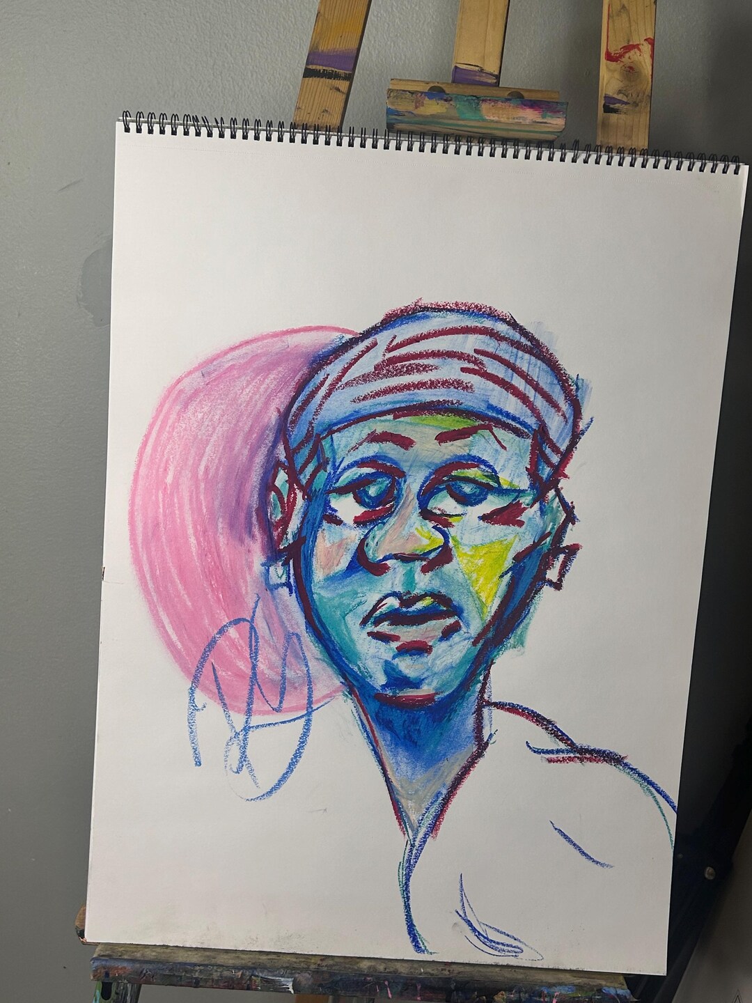 Pastel Expressionism Sad Boy Portrait 18x24 Wall Art Original - Etsy