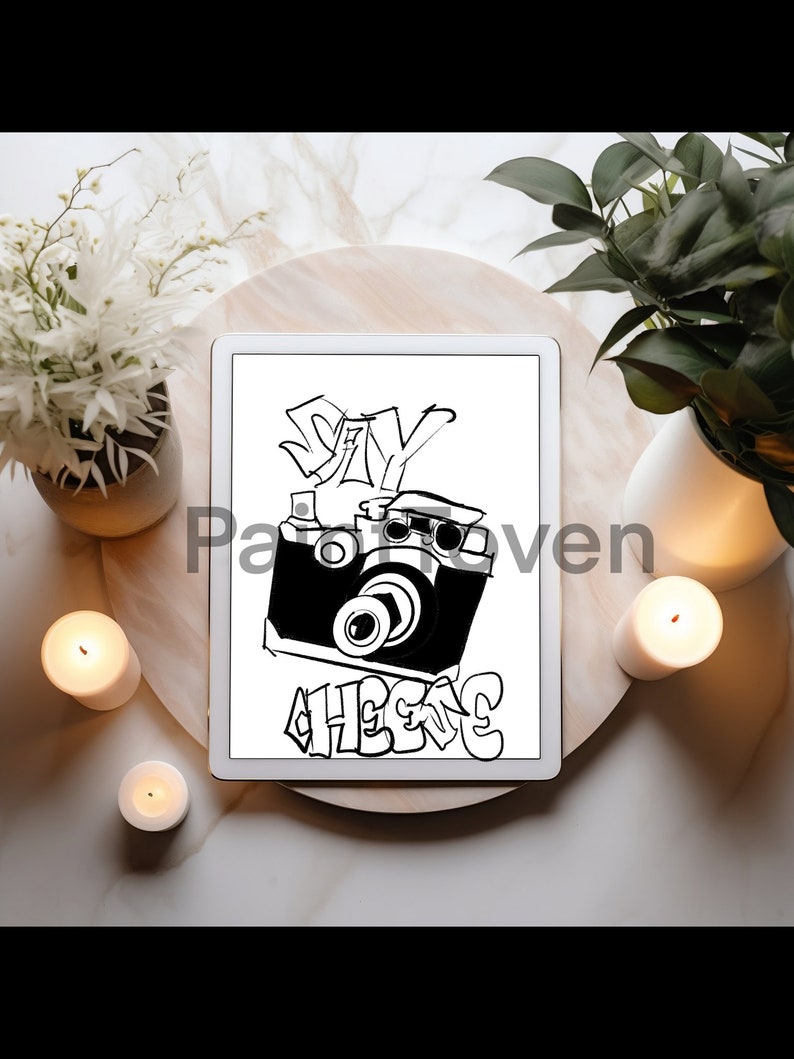 Say Cheese Camera Digital Download Png File - Etsy