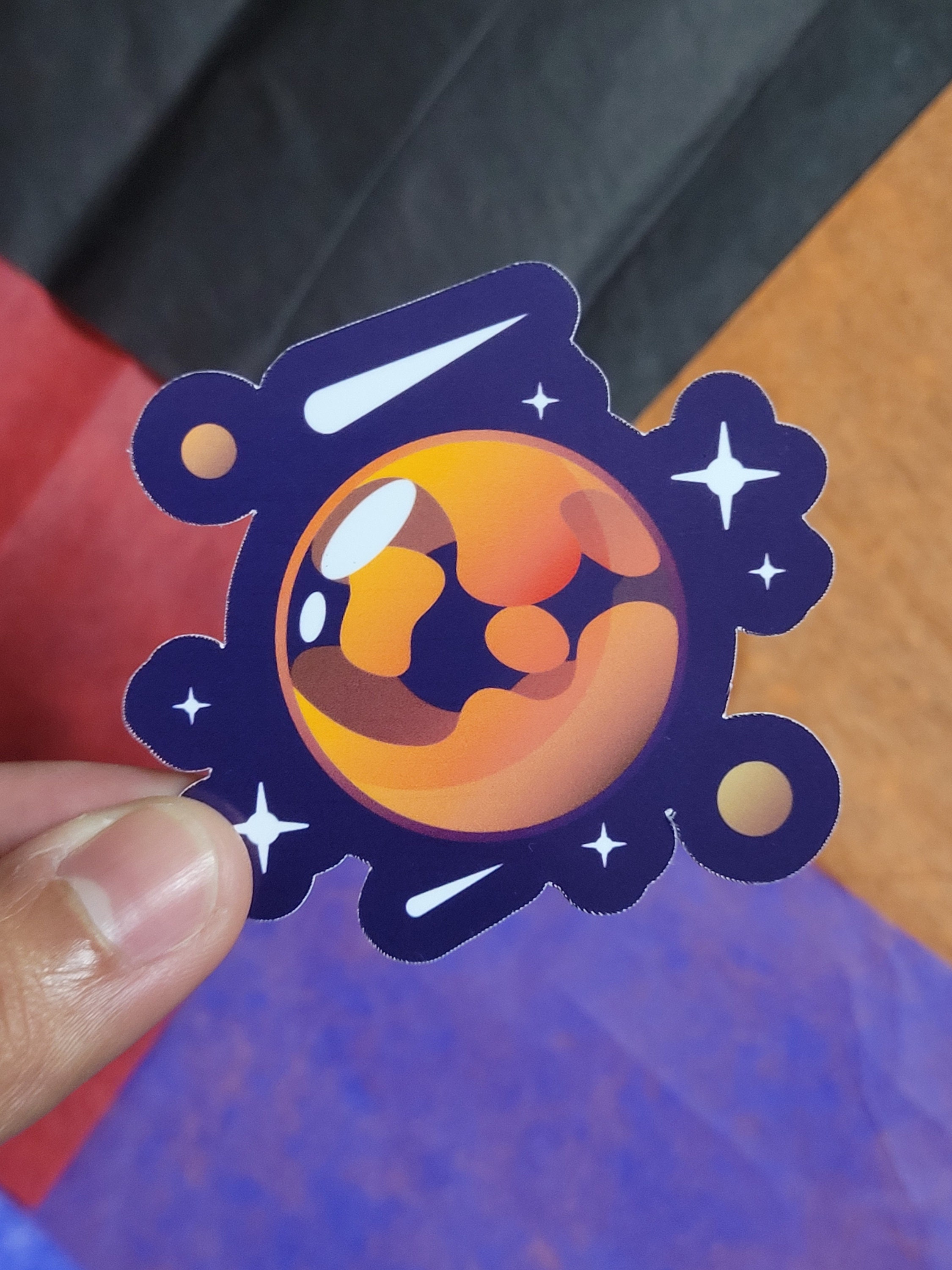 Lava Lamp Planets Die Cut Stickers Sticker Set - Etsy