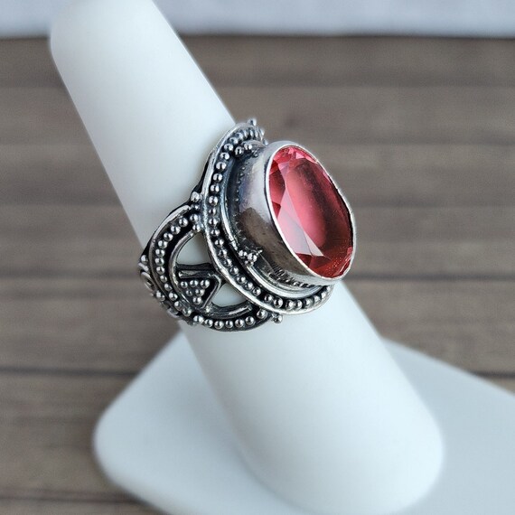 Vintage silver ring | - Gem