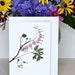 Slow Pressed Bleeding Heart Greeting Card for All Occasions - Etsy