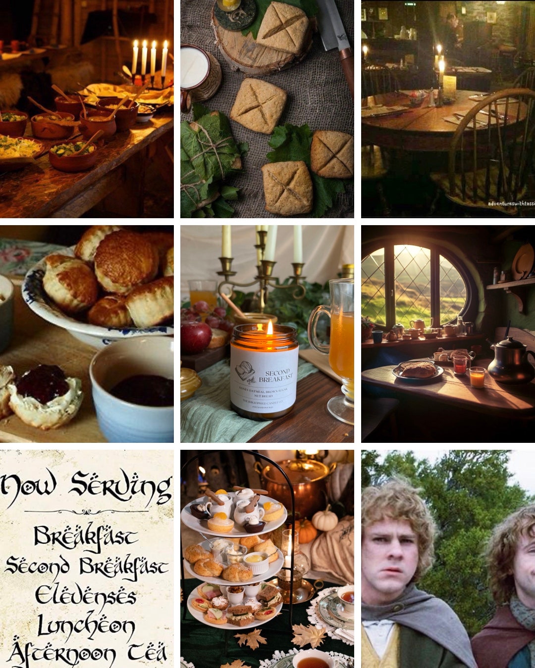 Second Breakfast Candle, Lord of the Rings, Hobbit, the Shire, Hobbiton ...
