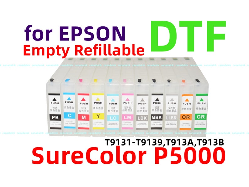 Refillable DTF Ink Cartridge Set for Surecolor P5000 (empty) - Etsy
