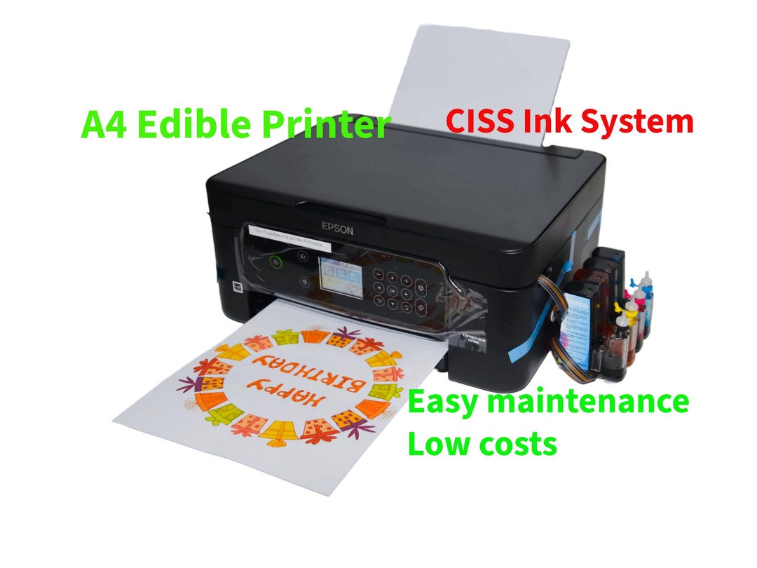 Brand New Edible Printer Bundle With Edible Ink System for Cake Coffee ...
