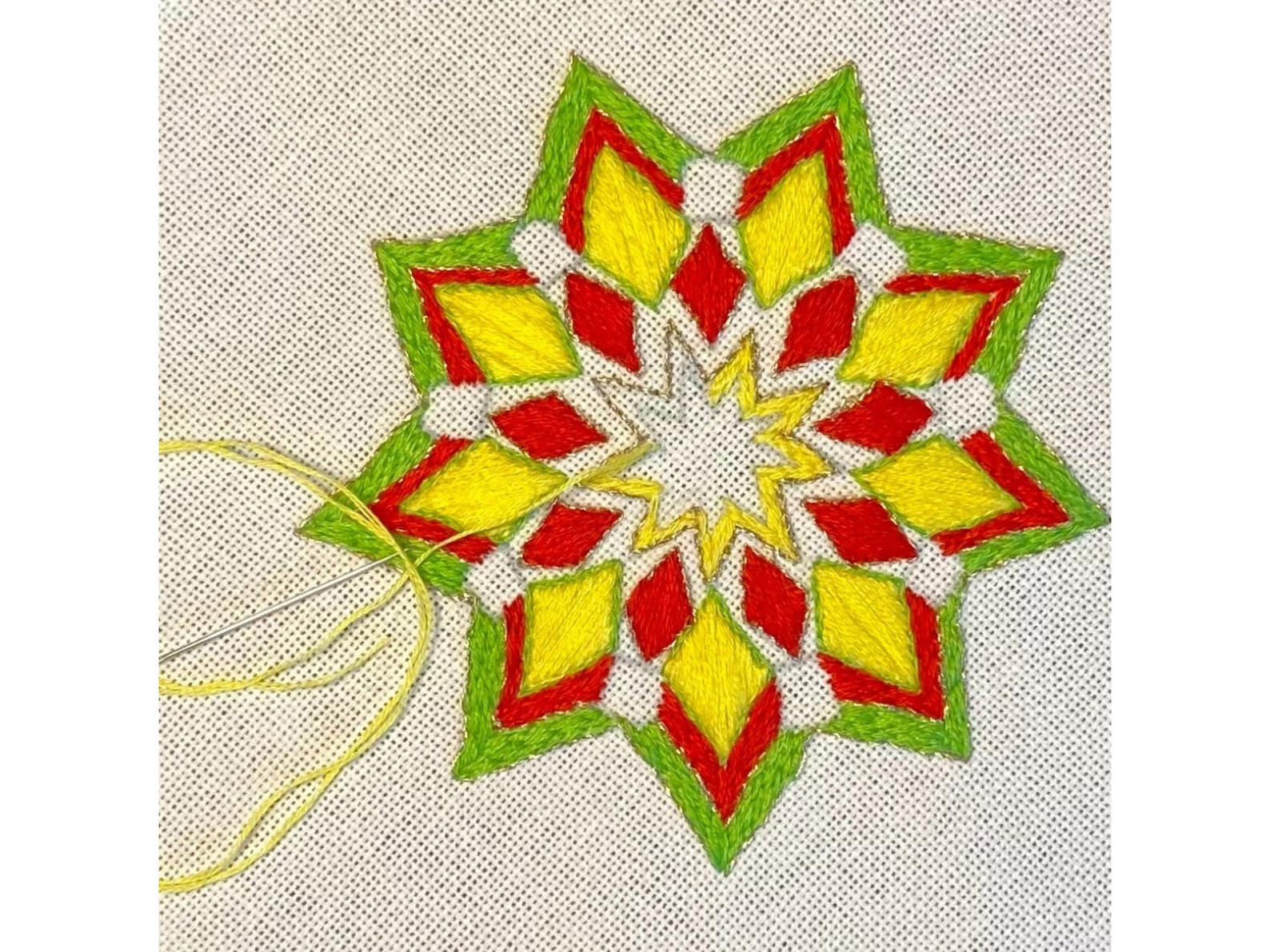 Nine Point Star Bahai Embroidery Pattern – PDF Digital Download ...