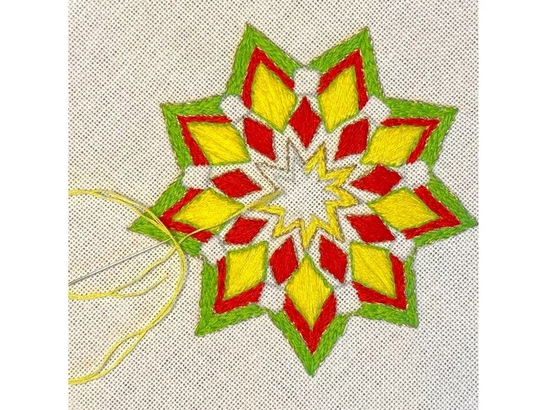 Nine Point Star Bahai Embroidery Pattern – PDF Digital Download ...