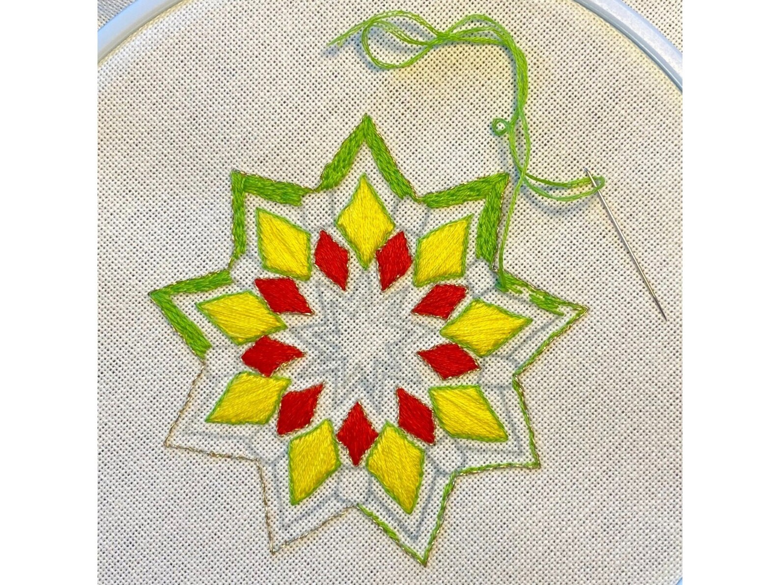 Nine Point Star Bahai Embroidery Pattern – PDF Digital Download ...