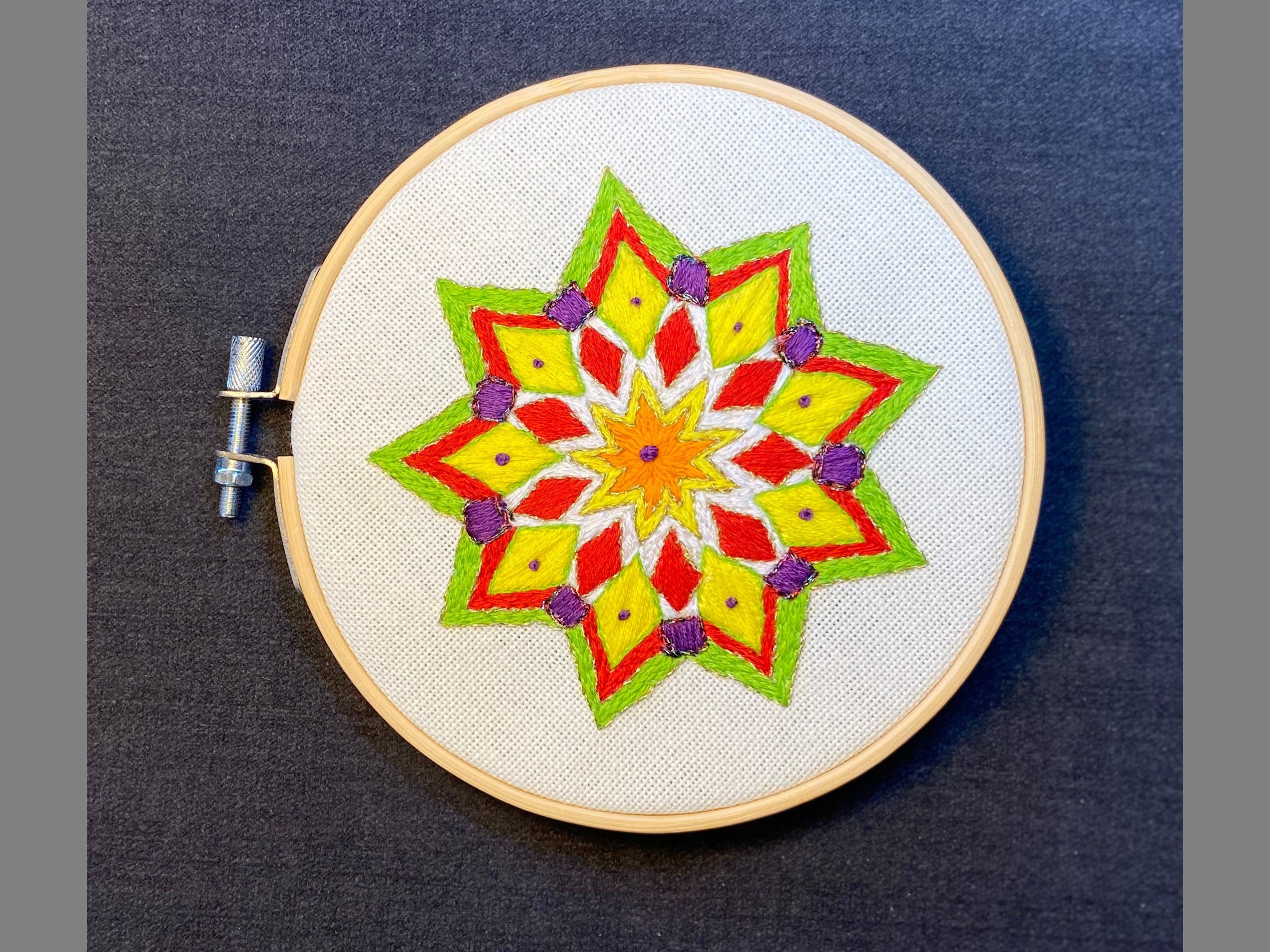 Nine Point Star Bahai Embroidery Pattern – PDF Digital Download ...