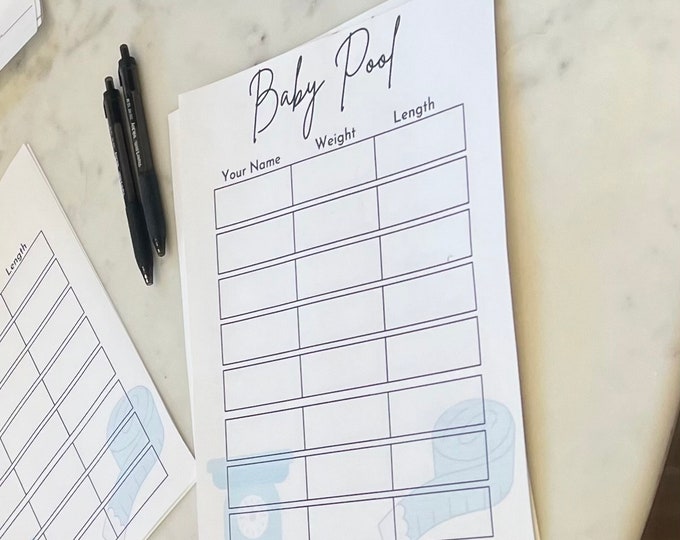 Baby Pool Game Baby Shower Printable Editable Baby Shower Activity Baby ...