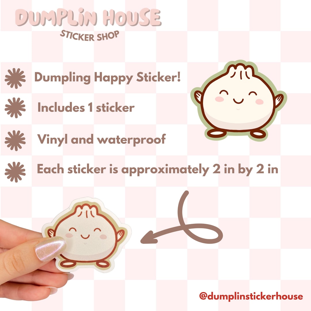 Happy Dumpling Sticker - Etsy