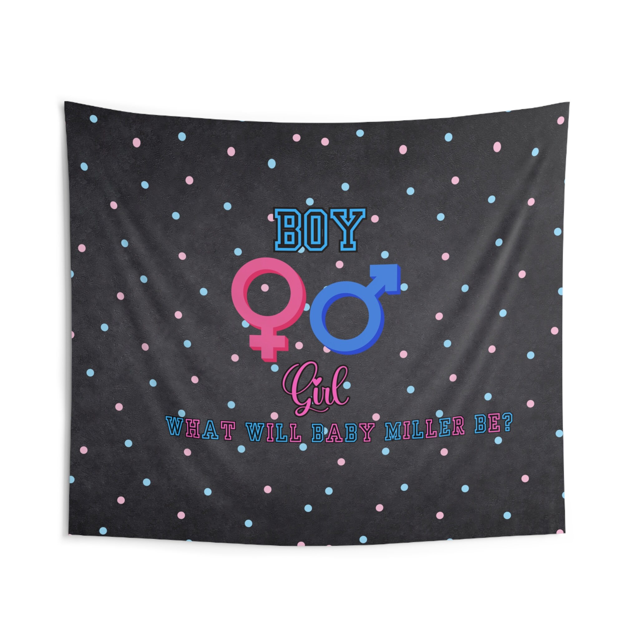 Custom Gender Symbol Boy or Girl Theme Gender Reveal Baby Shower ...
