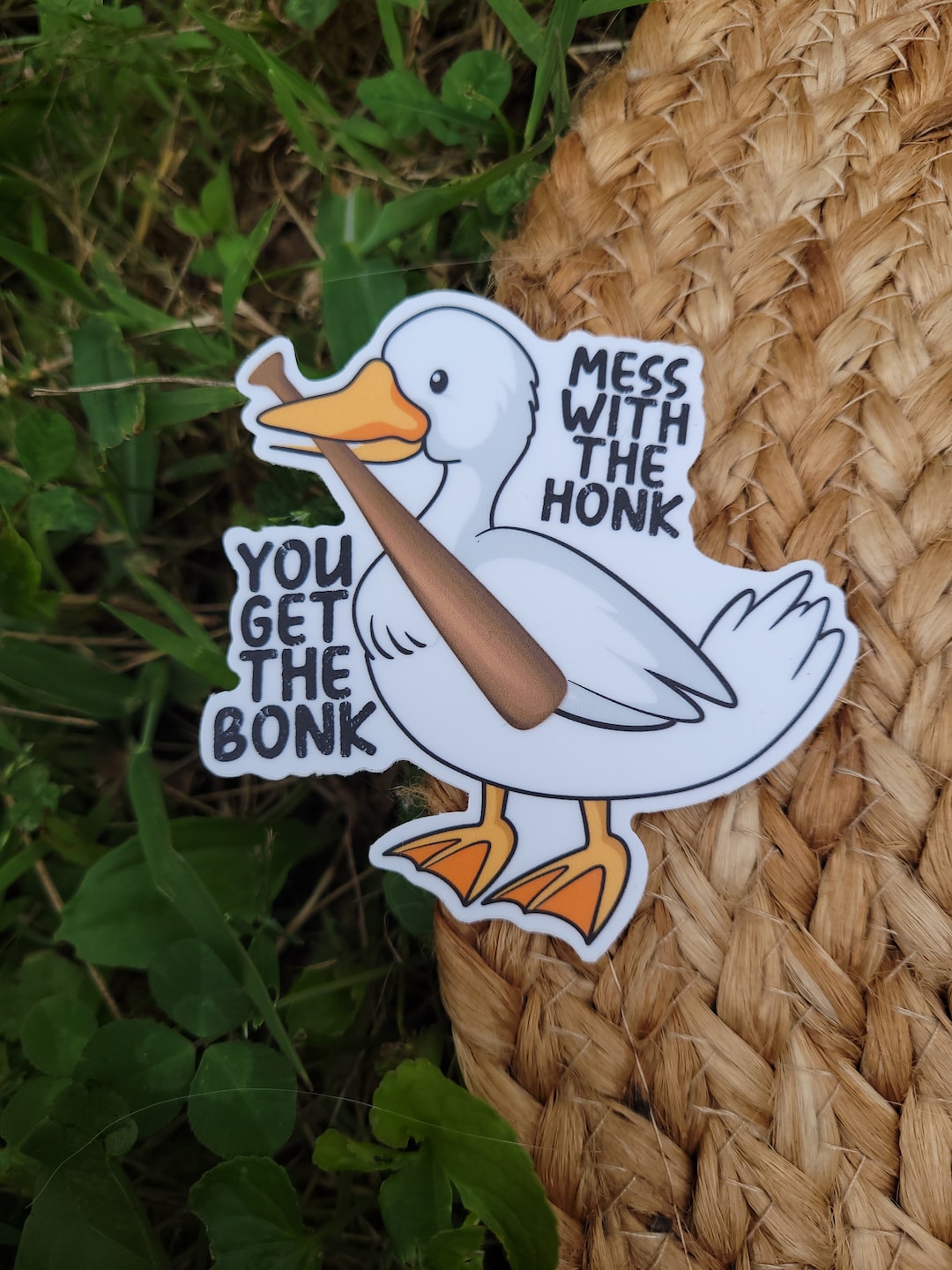 Mess With the Honk | Duck | Get the Bonk | Duck Humor | Sticker | Vinyl ...