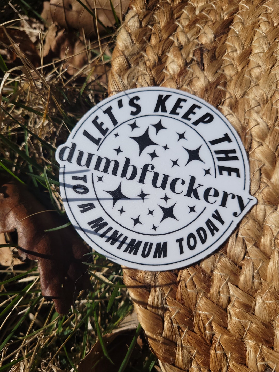 Dumbfuckery Sticker Messing Around Humor Jokes Sticker Vinyl Decal ...