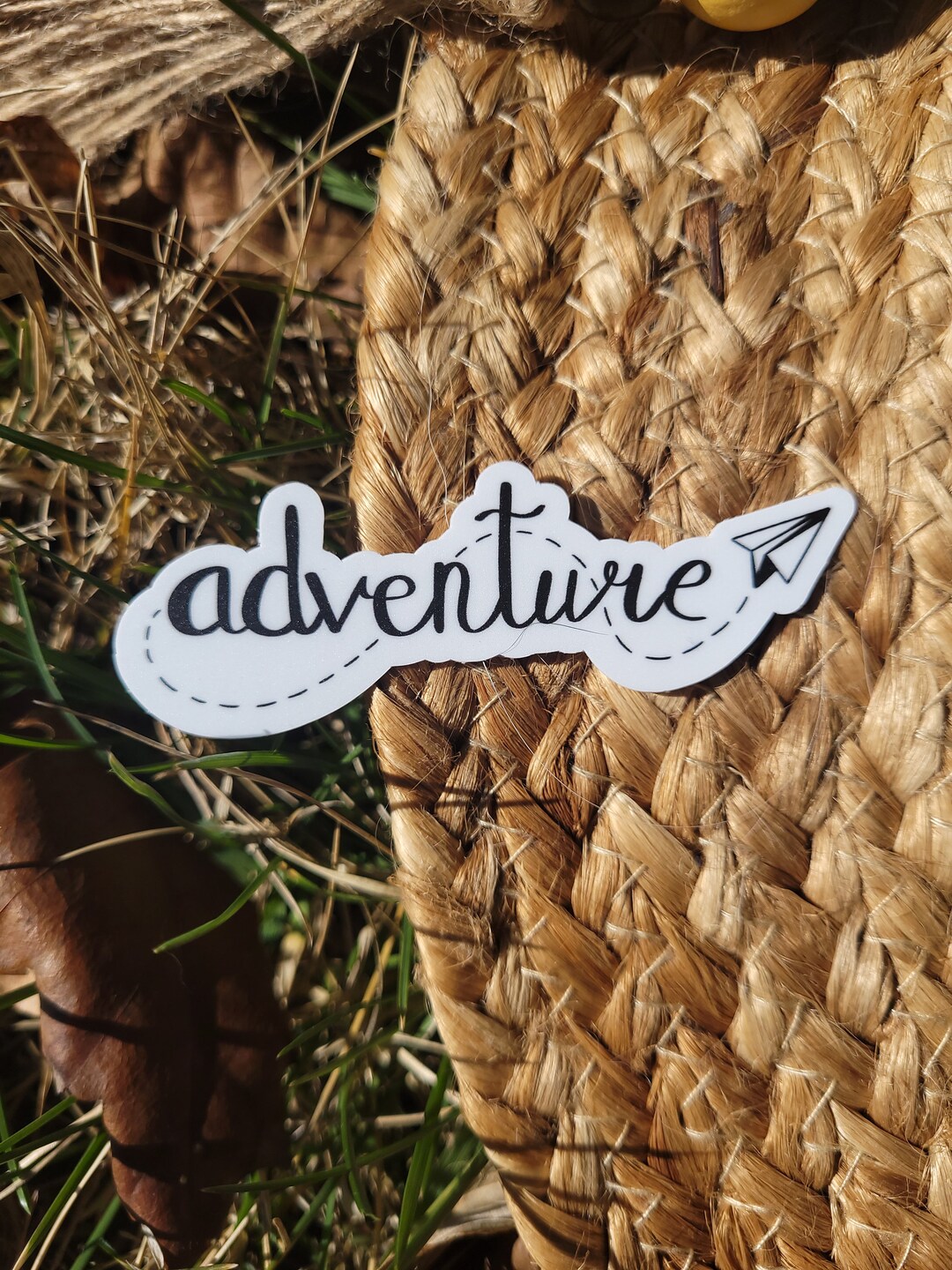 Adventure Awaits | Adventurer | Paper Plane | Outdoors | Sticker ...