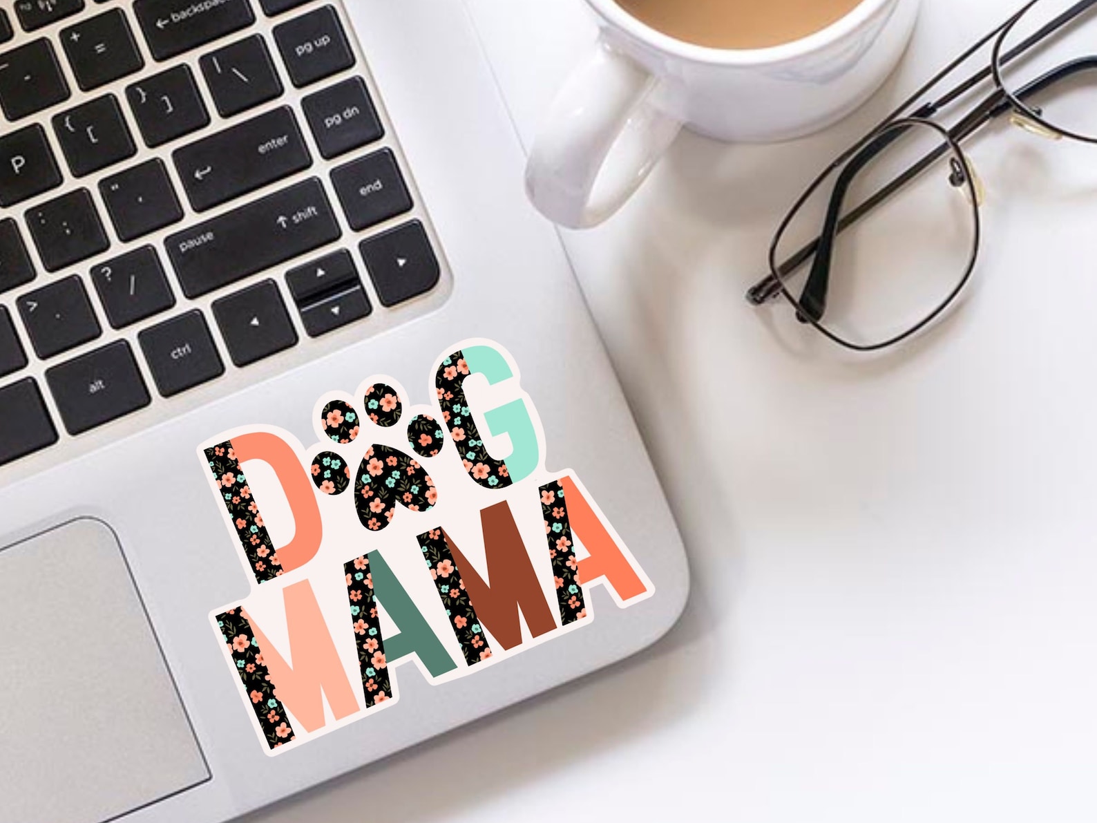 Dog Mama Sticker Paw Print Sticker Vinyl Decal Water - Etsy