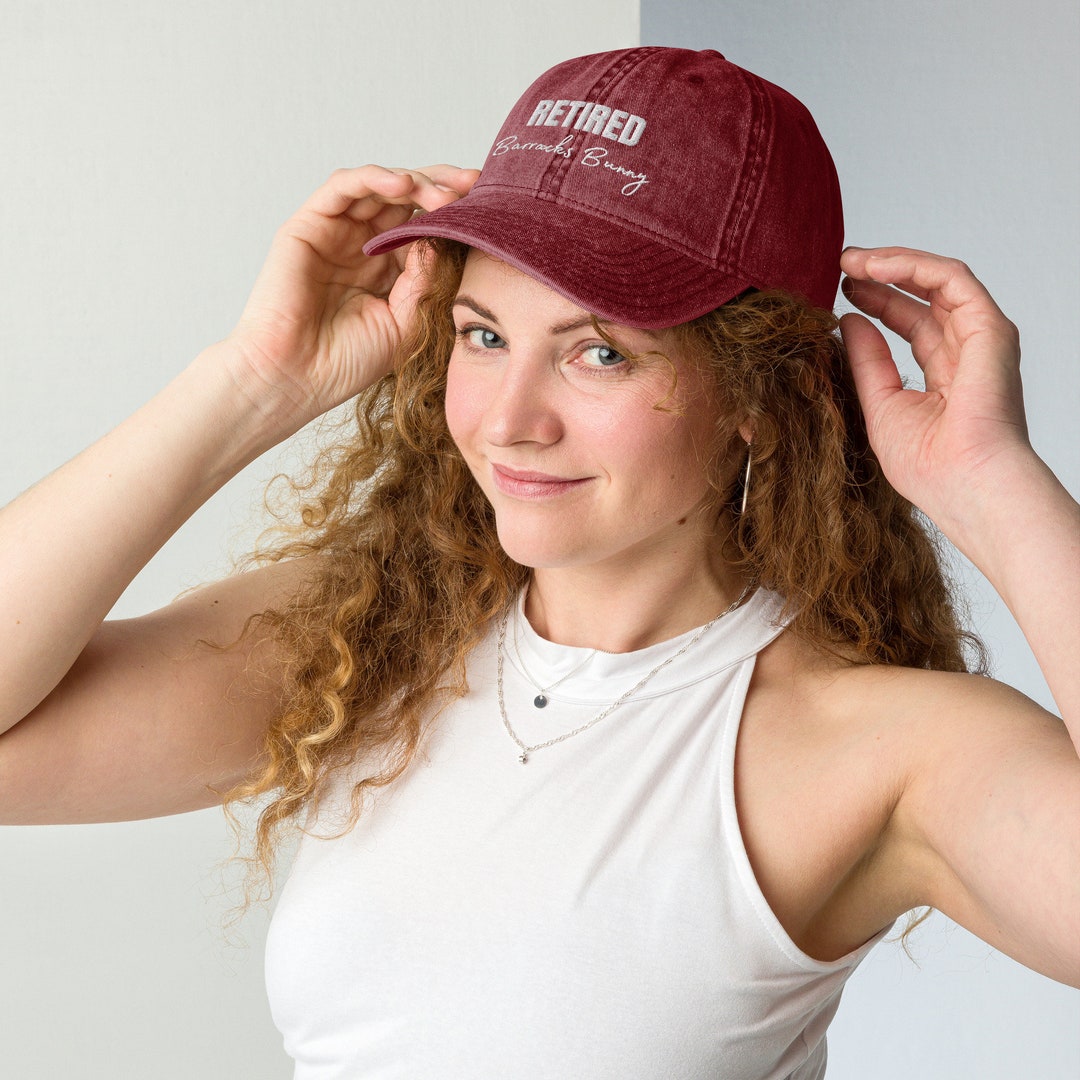 Retired Barracks Bunny Miliatry Joke Hat - Etsy