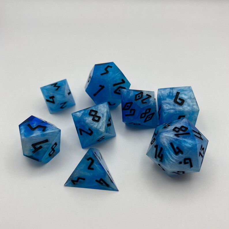 Runic Ice Dice Set - Etsy