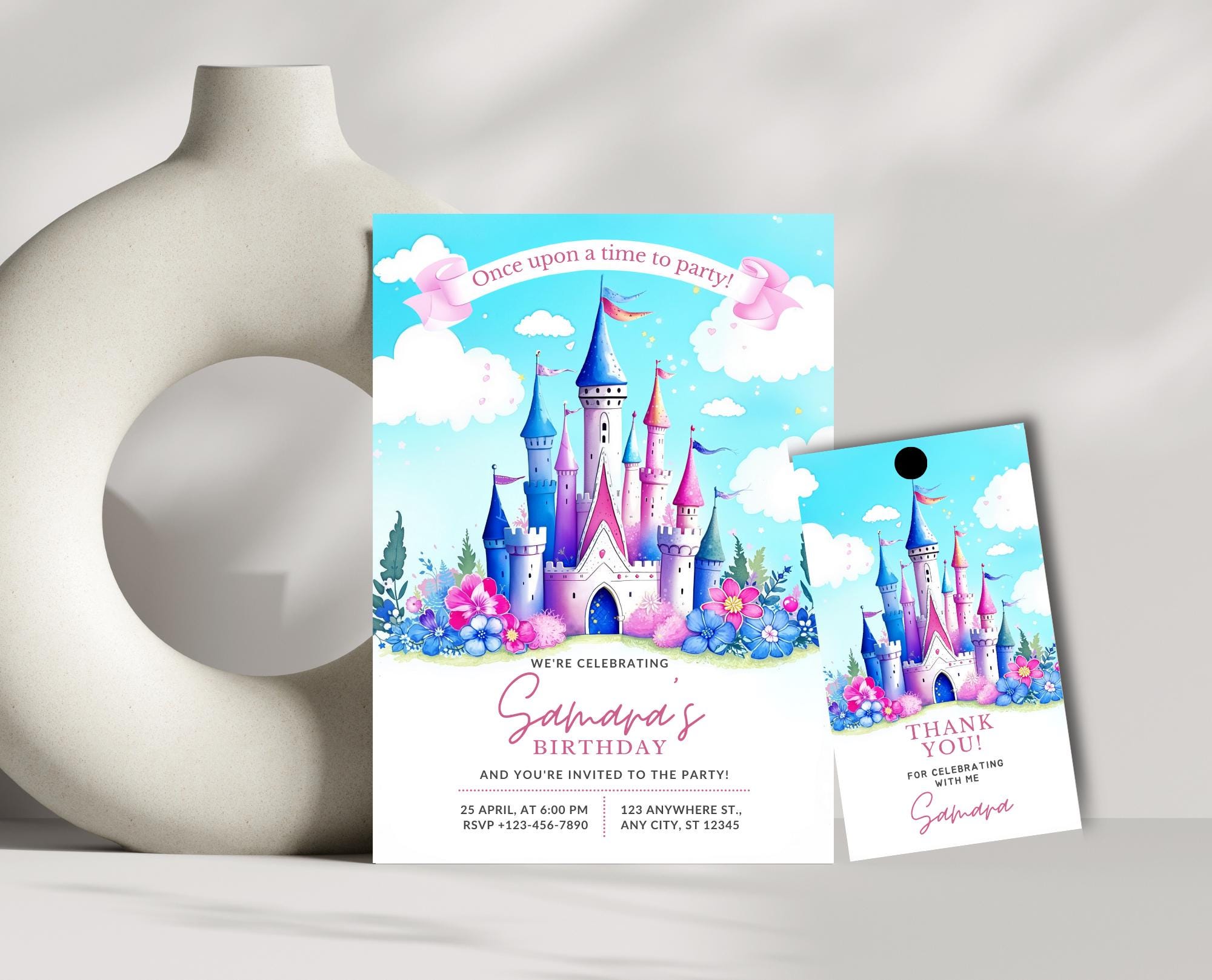 Princess Birthday Invitation | Once Upon a Time Party Evite | Royal ...