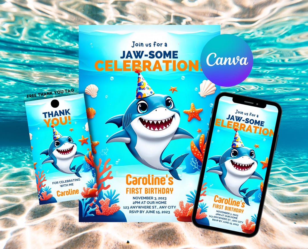 Two the Sea Birthday Invitation | Turtley Awesome Ocean Party | Under ...