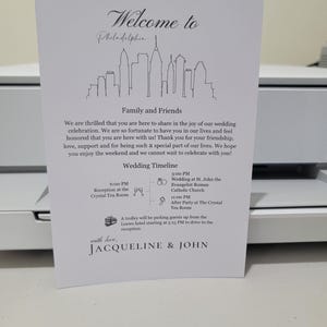 Wedding Welcome Card Digital Download - Etsy