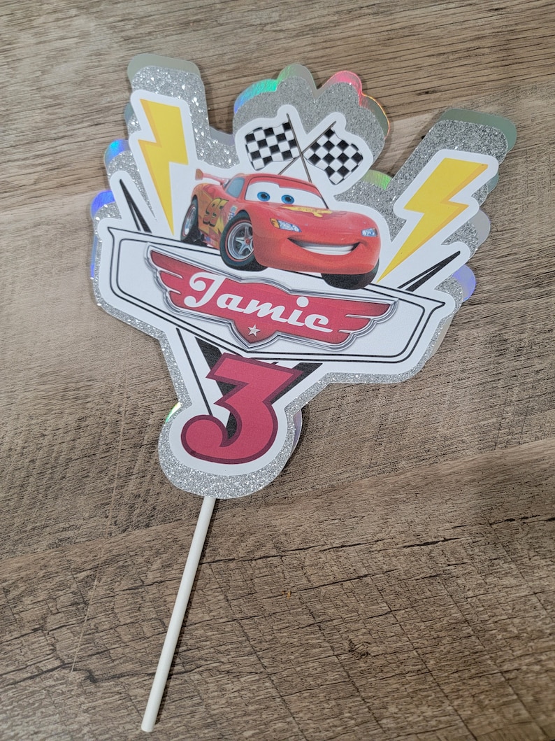 Lightening Mcqueen Cake Topper - Etsy