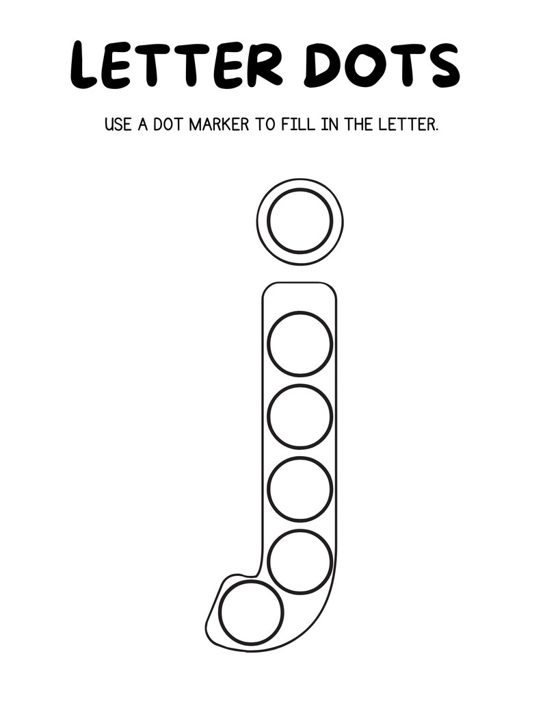 Alphabet Dab a Letter Sight Words, Preschool Kindergarten Activity (PDF ...